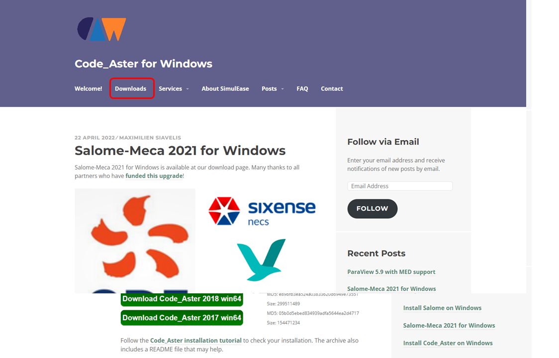Salome-Meca 2021 for Windowsをインストールしてみた【CAE】
